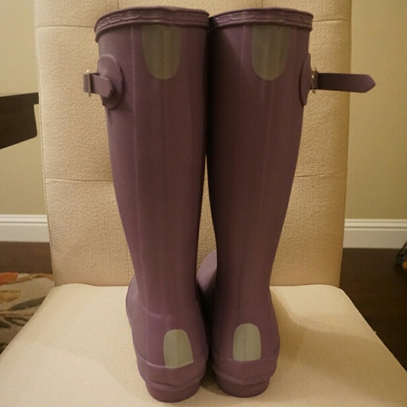 Hunter | Shoes | Rare Matte Textured Purple Hunter Boots Uk4us5 | Poshmark